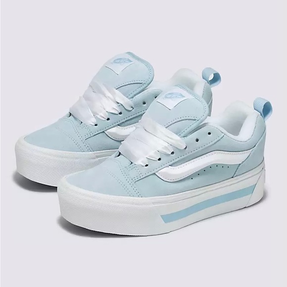 Vans | Shoes | Vans Knu Stack Skate Shoe Dream Blue Color Stackform 34 ...